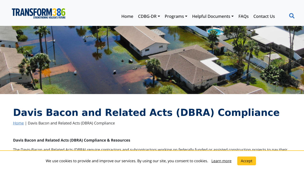 Davis Bacon and Related Acts (DBRA) Compliance | Transform386