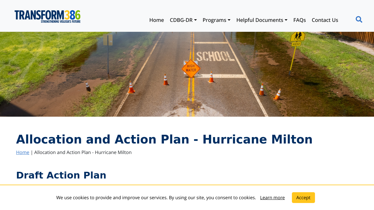 Allocation and Action Plan - Hurricane Milton | Transform386