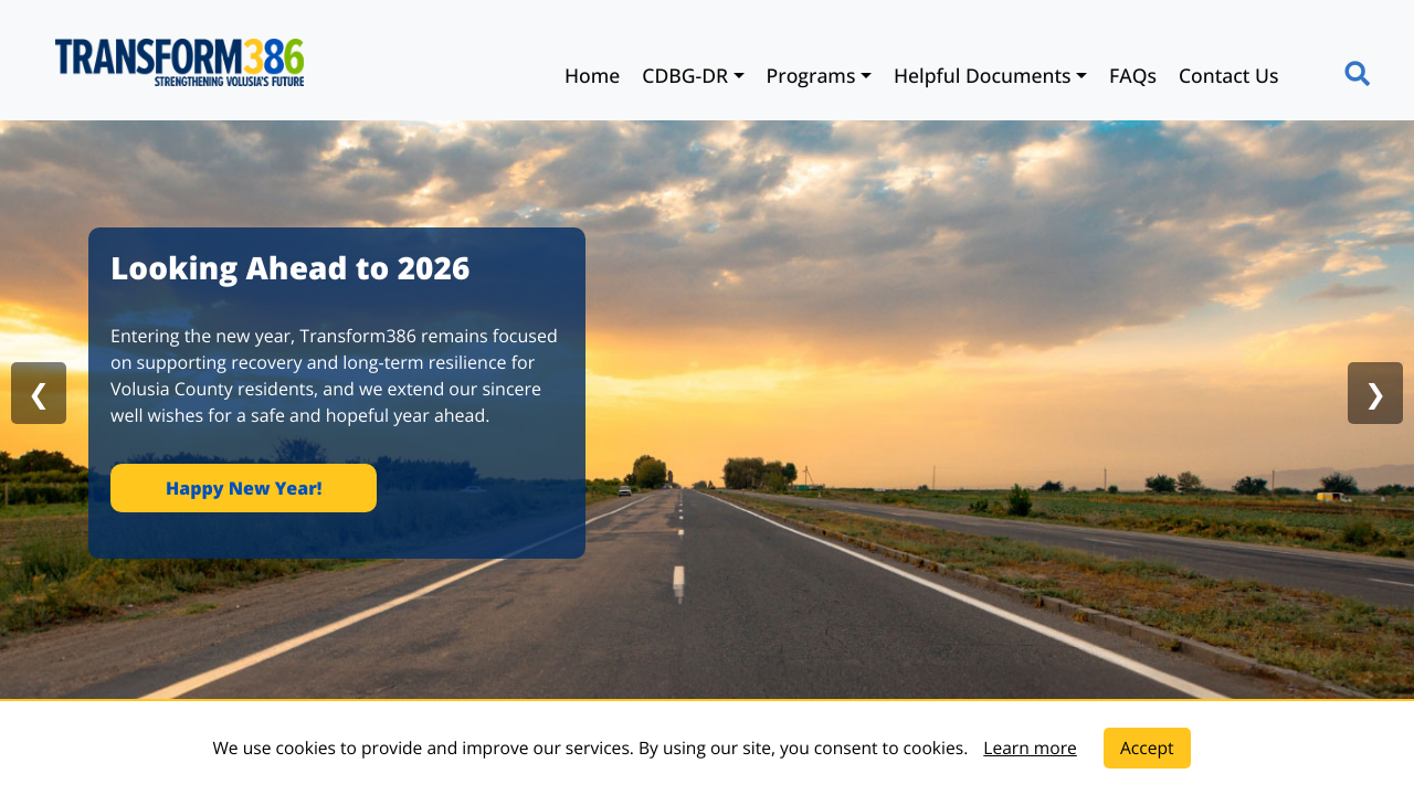 Volusia County CDBG-DR | Transform386